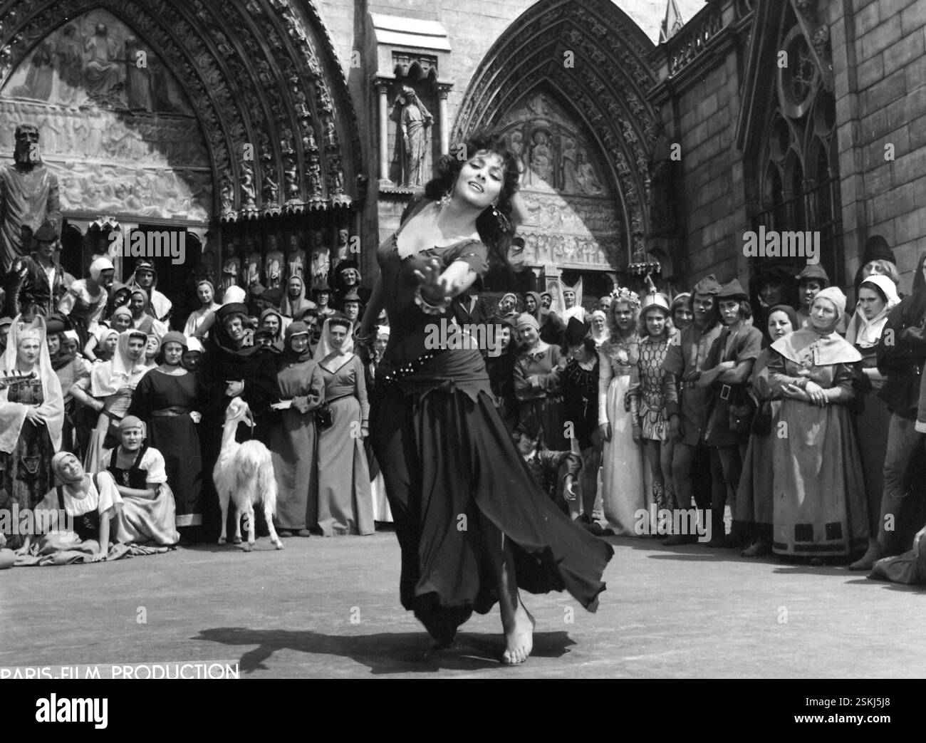 Gina Lollobrigida in "Notre Dame de Paris" 1957#Gina Lollobrigida in ...