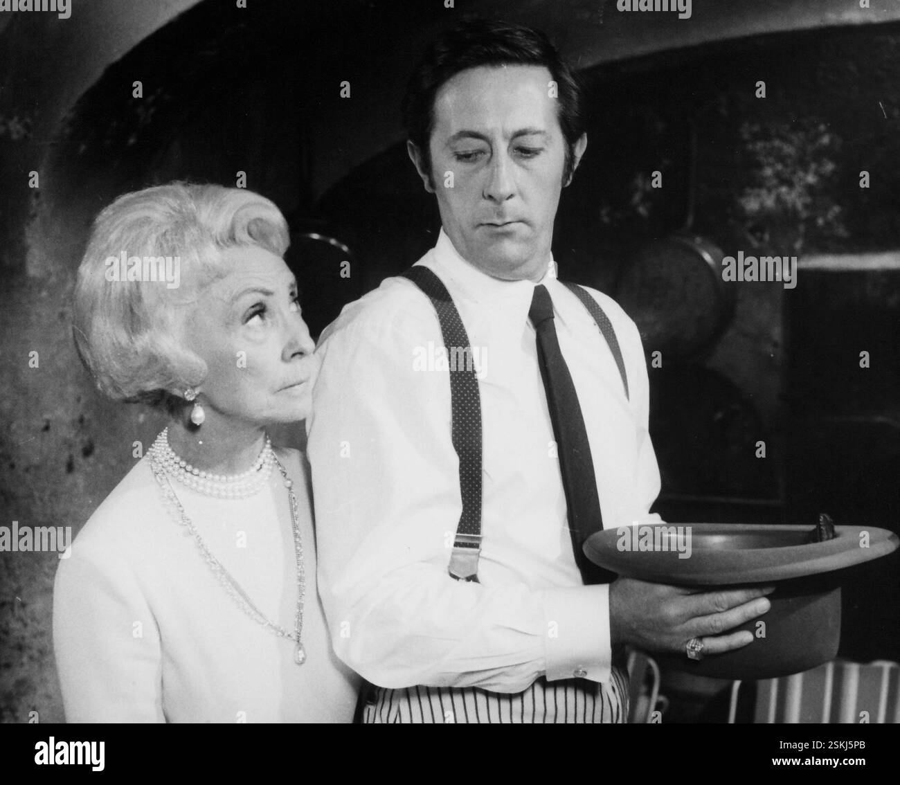 Madeleine Renaud, Yves Montand in "Le Diable Par La Queue" 1969# ...