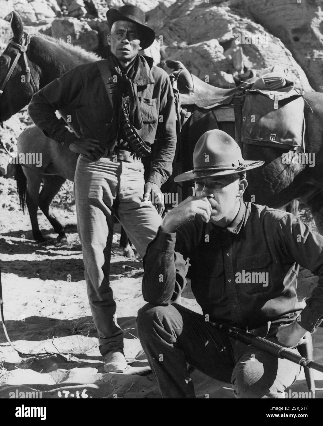 Woody Strode, Lee Marvin in "The Professionals" 1966#Woody Strode, Lee ...