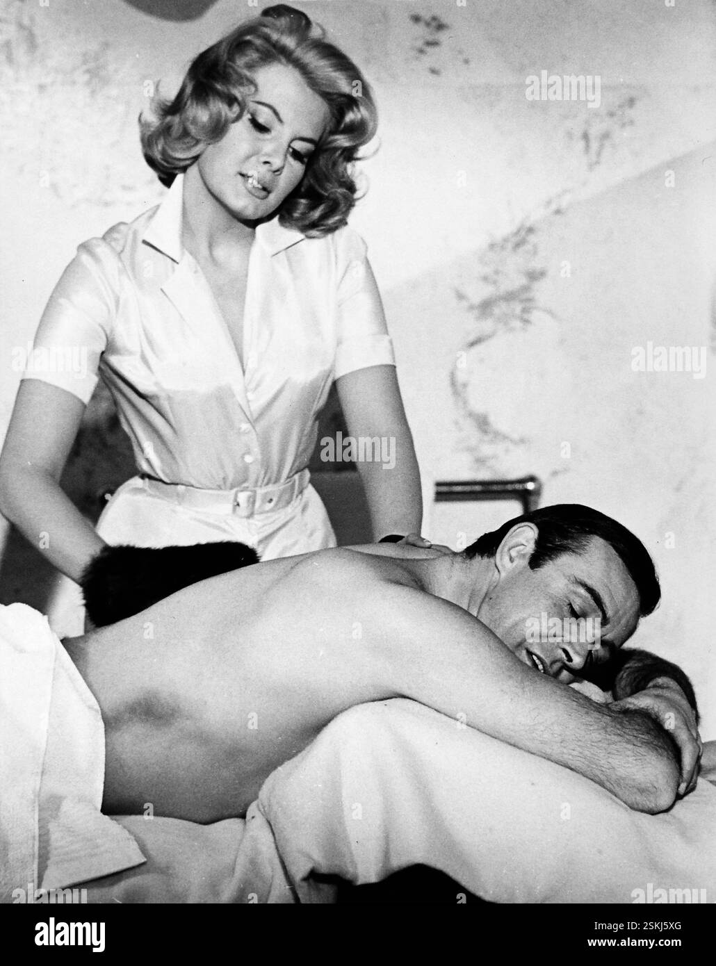 Molly Peters, Sean Connery in "Thunderball" 1965#Molly Peters, Sean Connery in "Thunderball ...