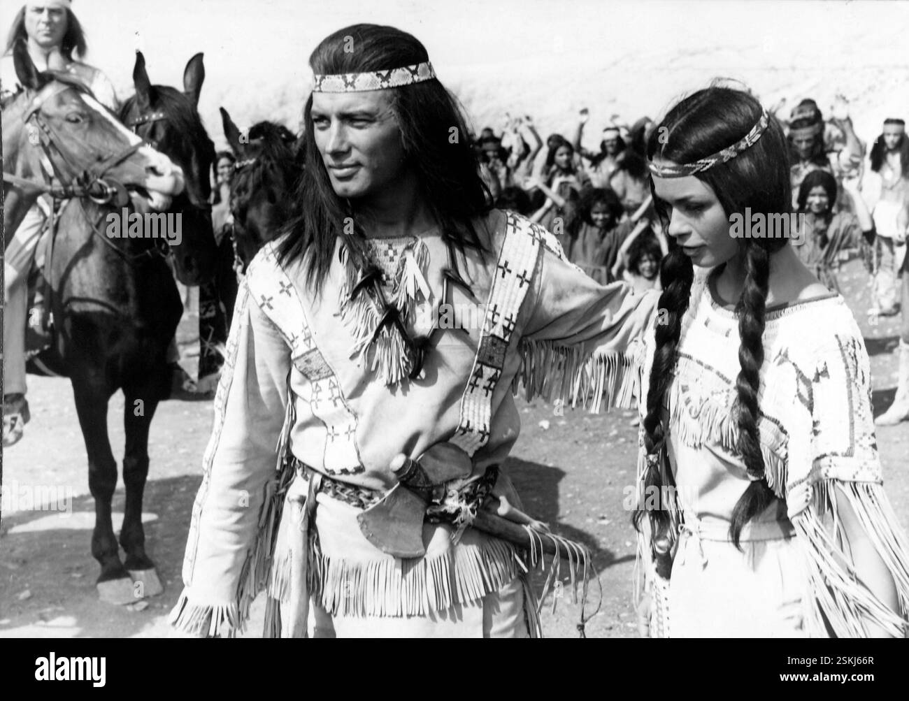 Pierre Brice, Marie Versini in "Winnetou 1" 1963#Pierre Brice, Marie ...