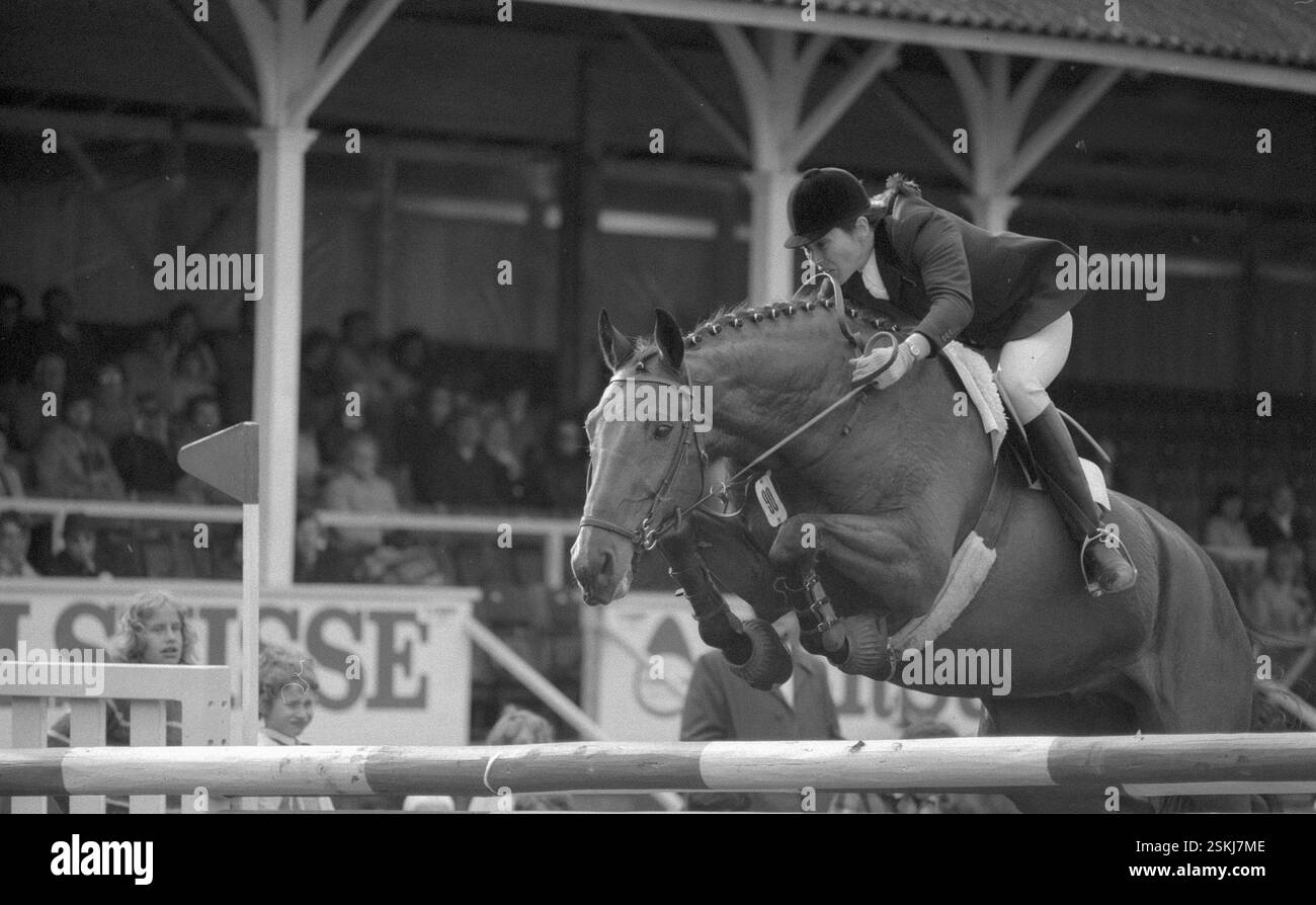 CSIO Luzern 1974: Janou Tissot auf Rocket#CSIO Lucerne 1974: Janou ...