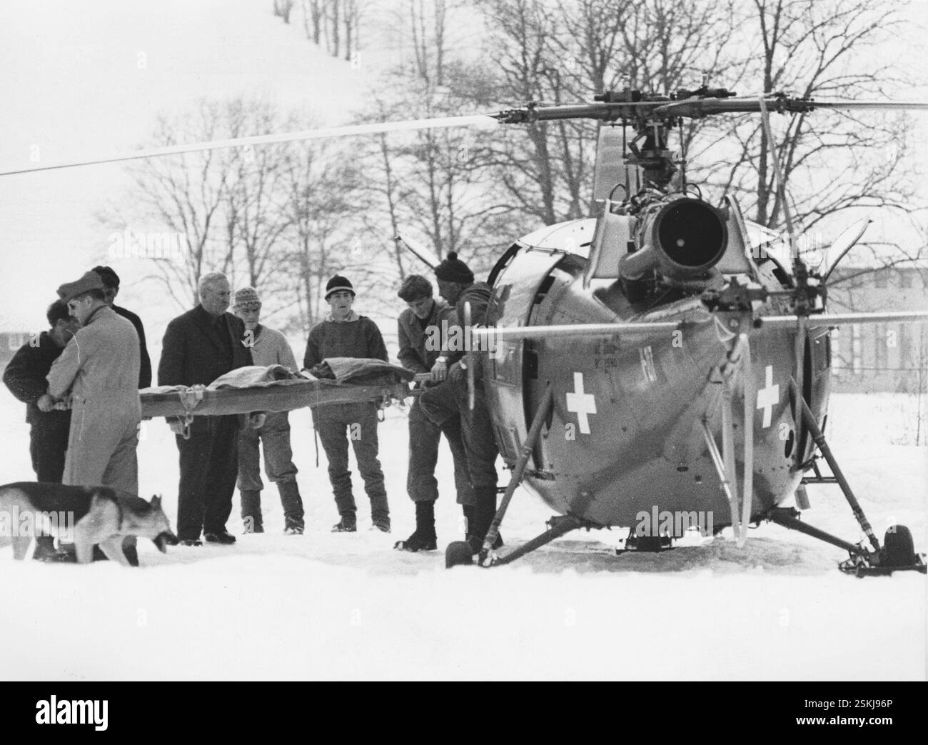 Eiger-Nordwand; Rettung des japanischen Bergsteigers Kengi Kimura; 1970 ...