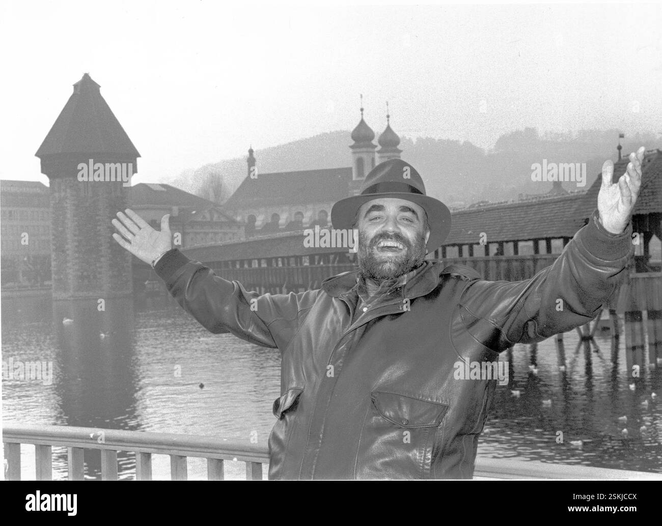 Demis Roussos, griechischer Sänger, Luzern 1987#Demis Roussos, Greek ...