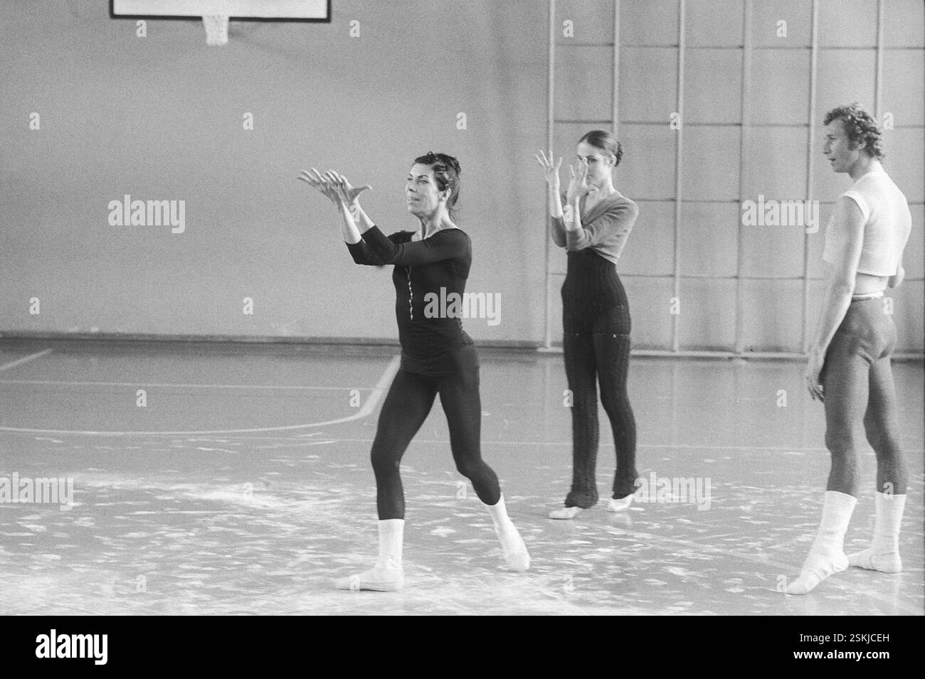 Probe#rehearsal--- Polnisches Ballett in Luzern 1974; Tänzer bei Proben ...