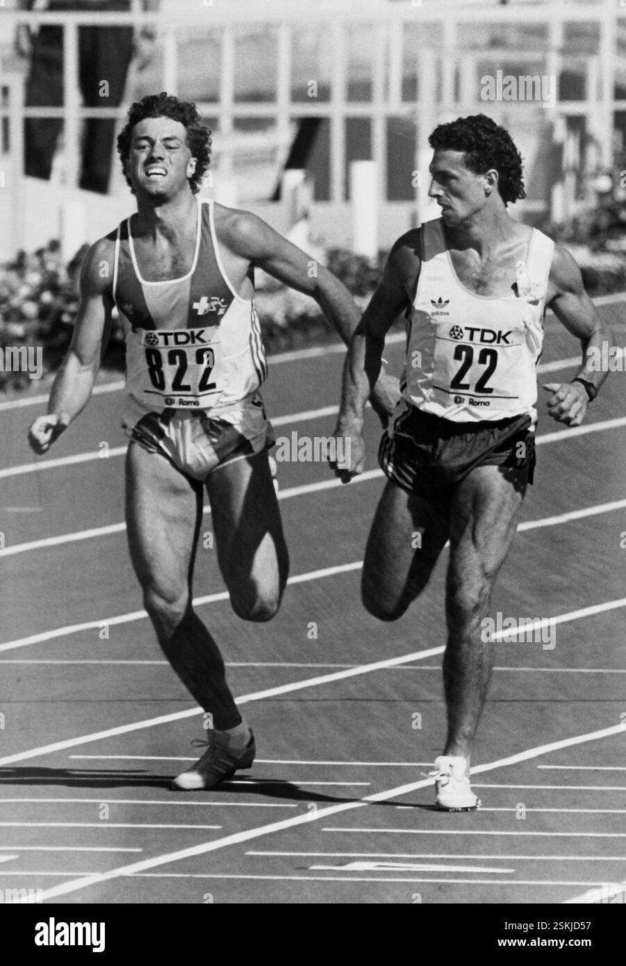 Leichtathletik WM 1987 Rom: Marcel Arnold, Darren Clark#Track and field ...