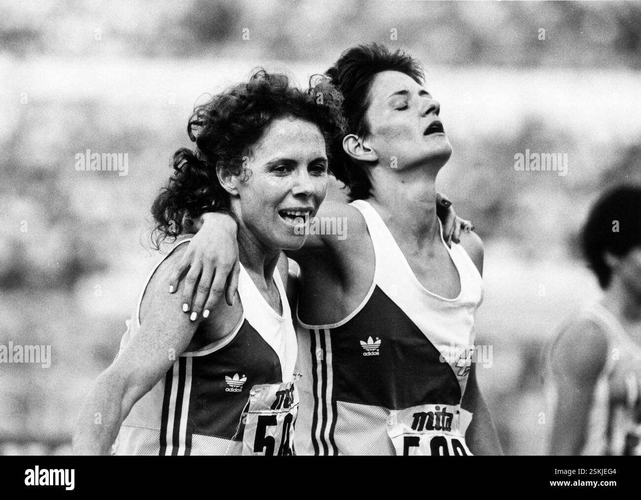 WM Rom 1987, Final 1500m: Cornelia Bürki und Sandra Gasser#WC Rome 1987, finals 1500m: Cornelia ...