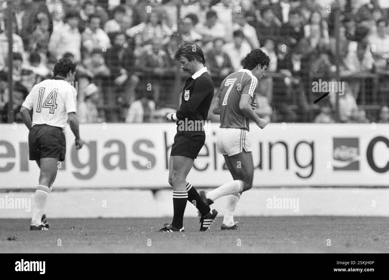 Fussball-WM 1982: Deutschland - Chile; Schiedsrichter Bruno Galler# ...