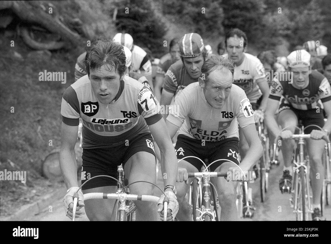 Lucien Van Impe (71, Belgien), Michel Pollentier (13, Belgien)--- Tour ...