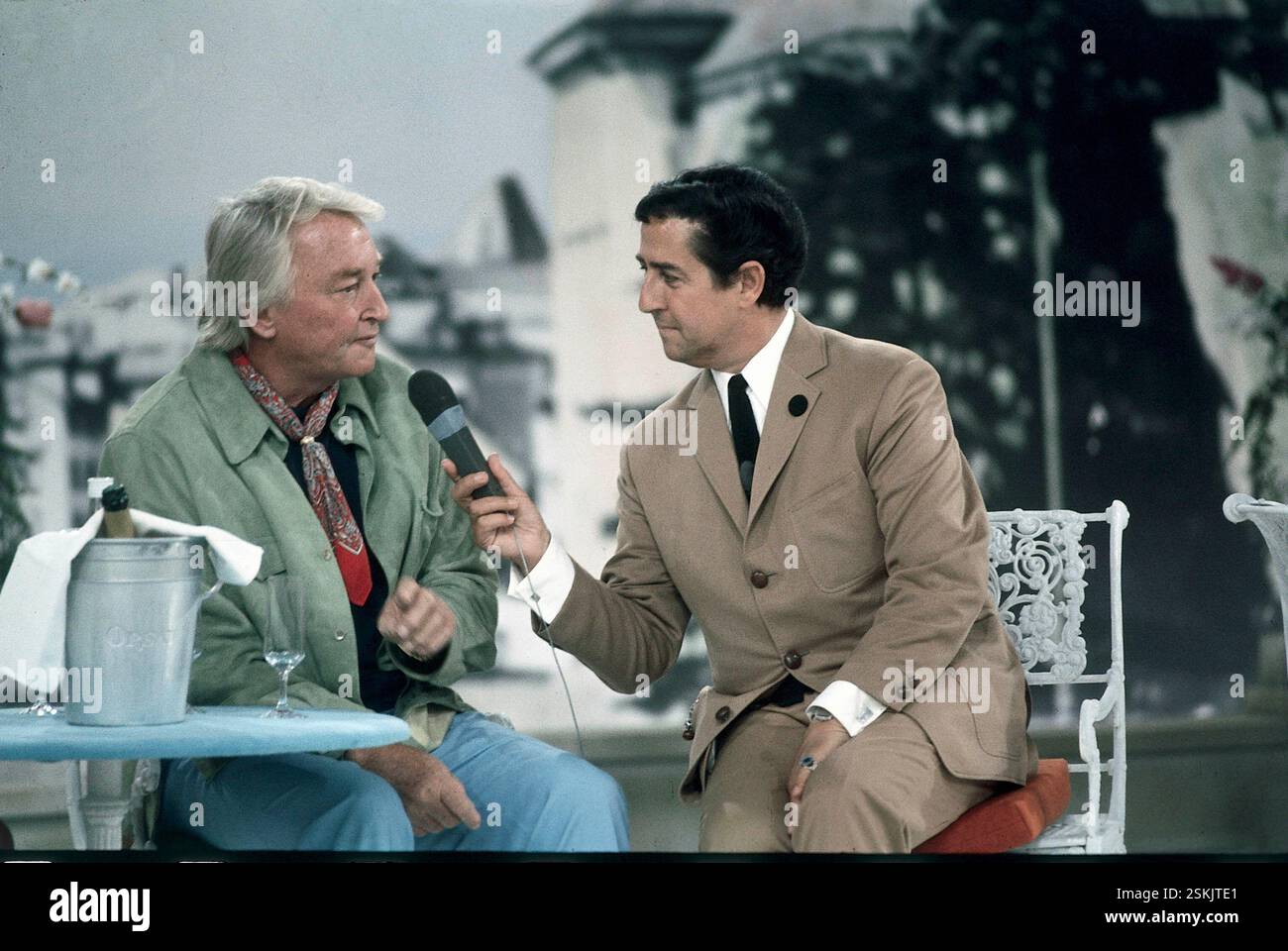 Teddy Stauffer mit Vico Torriani, 1969#Teddy Stauffer with Vico ...