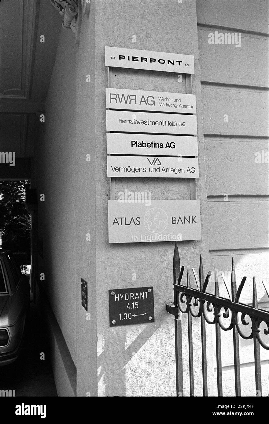 Atlas Bank, Zürich, 1974#Atlas Bank, Zurich, 1974 Stock Photo - Alamy