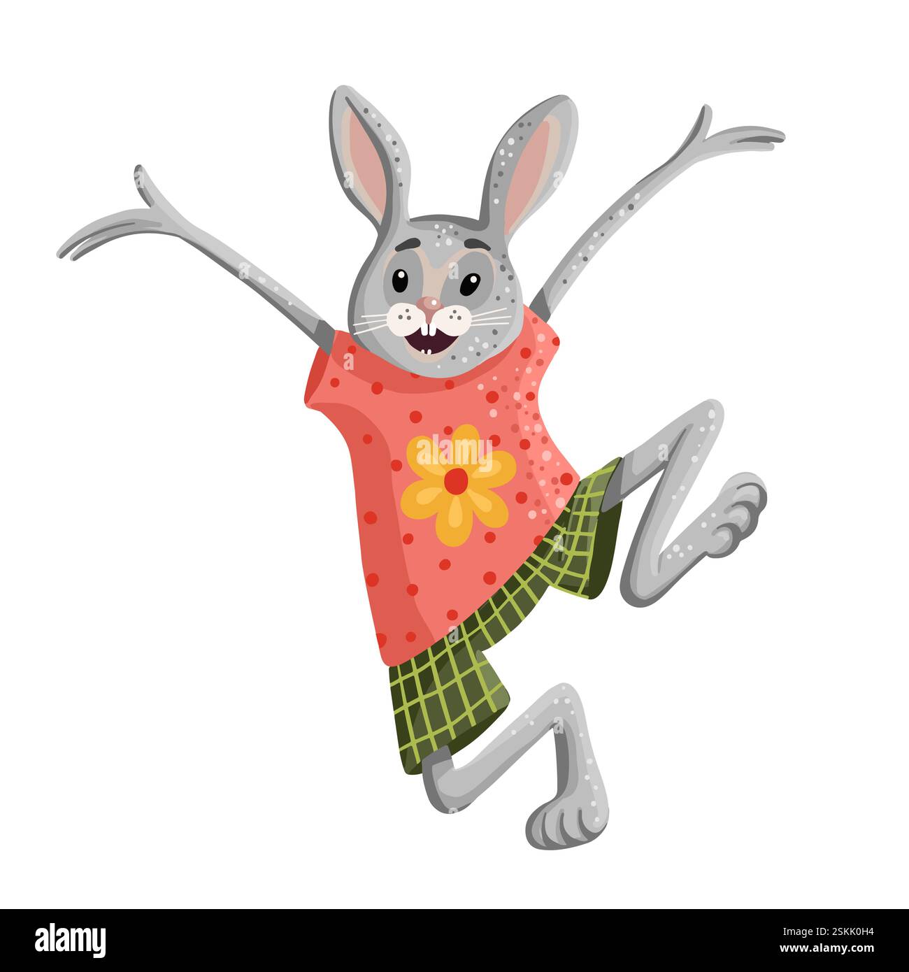 Children cute animals, jolly hare Stock Vector Image & Art - Alamy