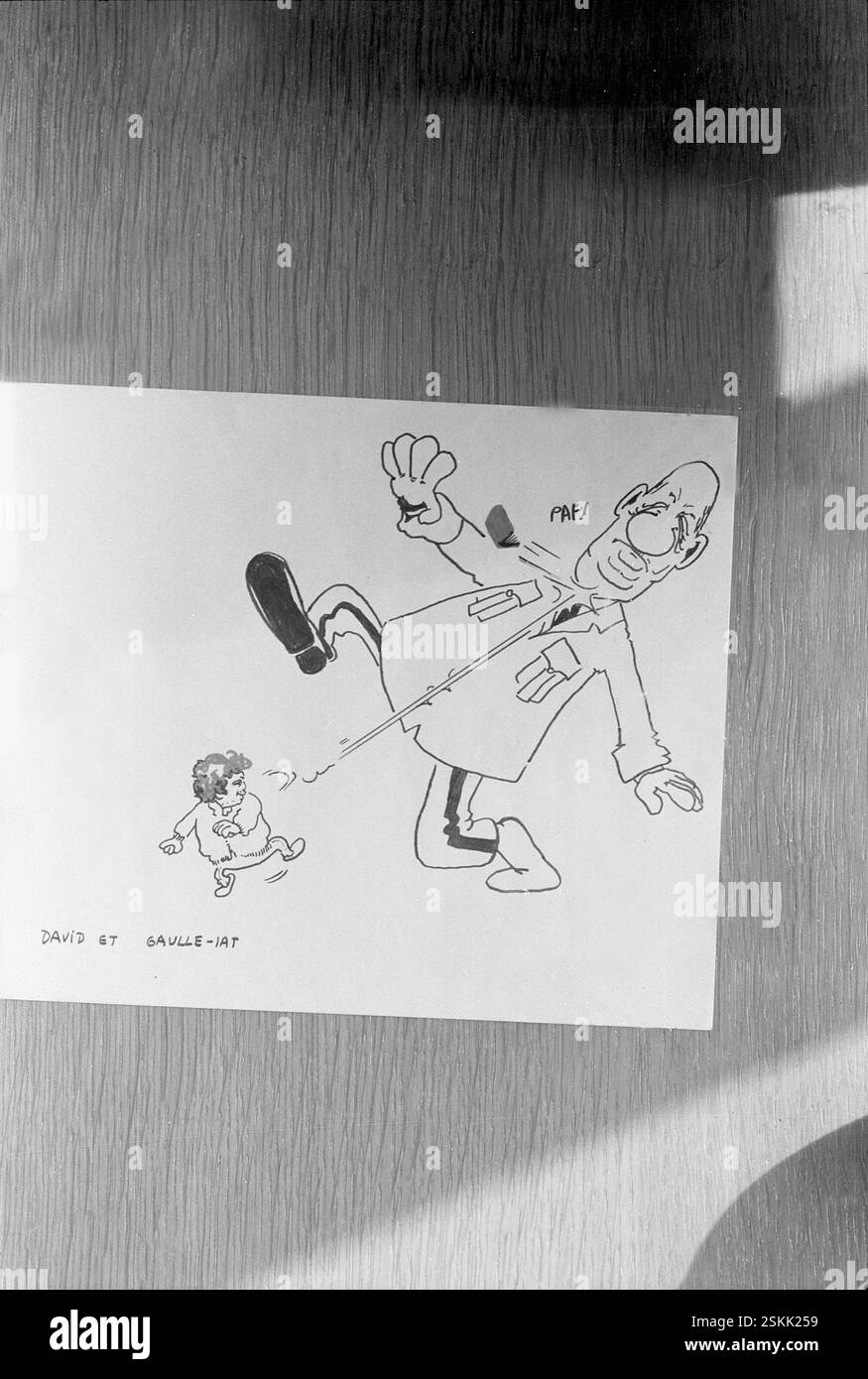 Studentenunruhen in Paris 1968: Kariaktur David et Gaulle-iat#Student ...