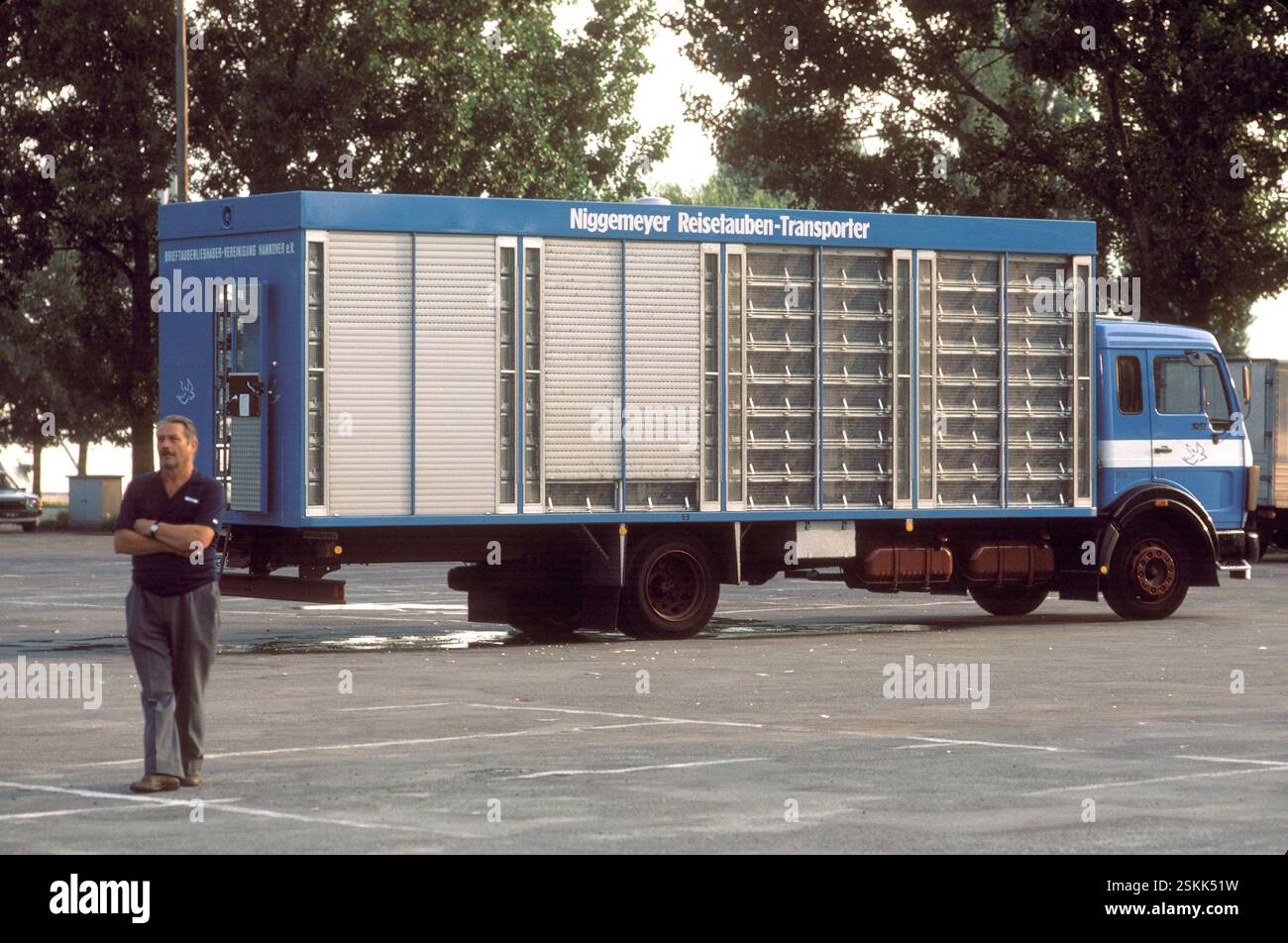 Brieftauben-Transporter, 1984#Carrier pigeon transporter, 1984 Stock ...