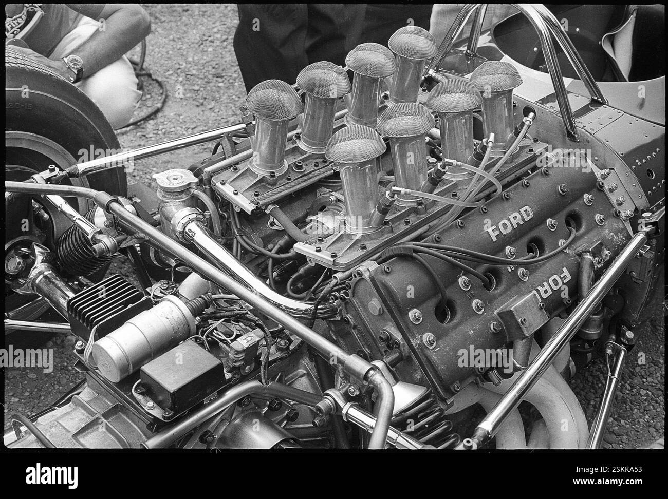 GP von Zandvoort 1967: Lotus-Ford-Motor#GP Zandvoort 1967: Lotus Ford ...