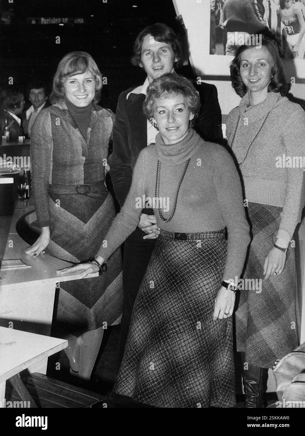 Zürcher Sechstagerennen 1975: Uschi Meyer, René Botteron, Meta Antenen ...