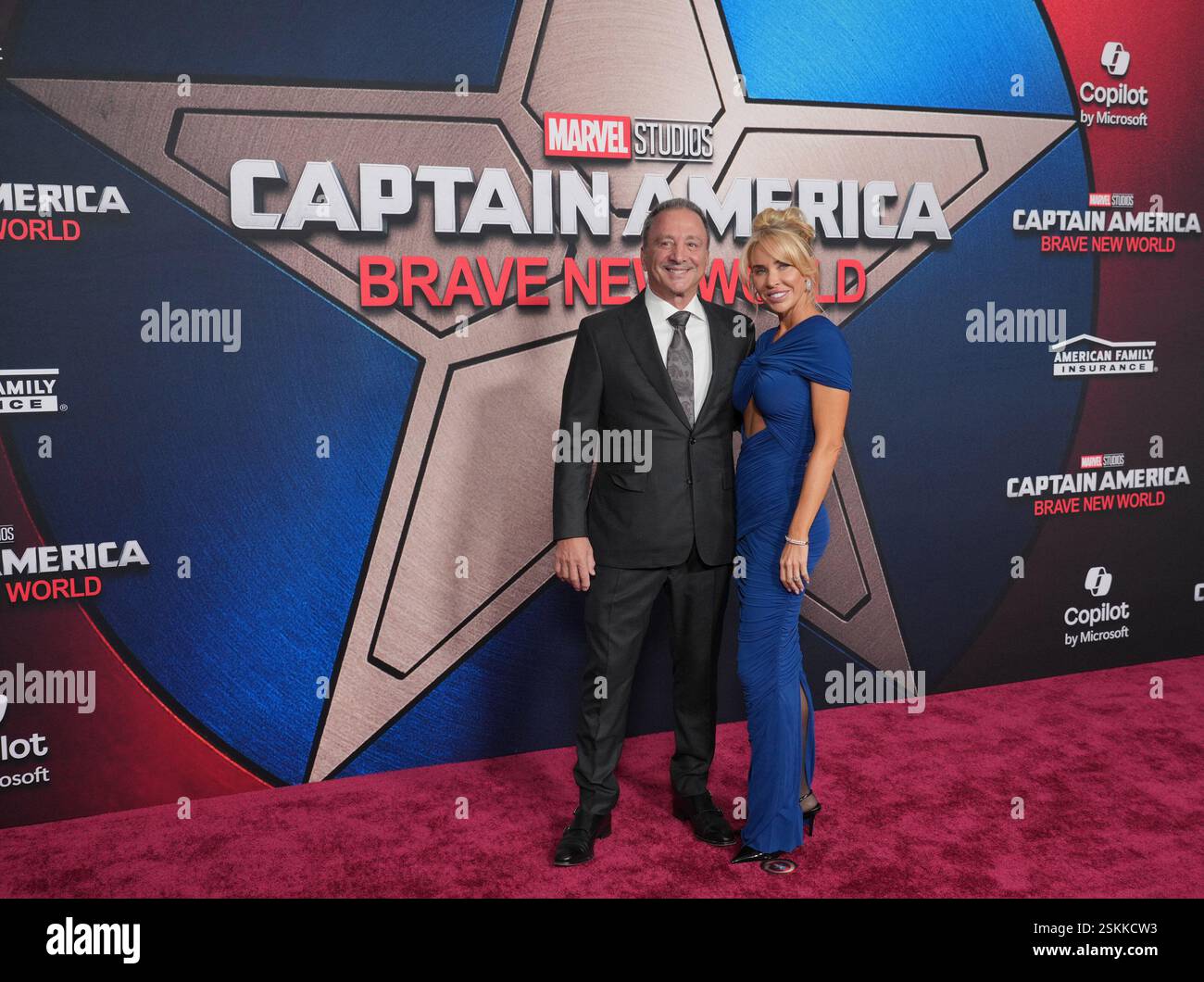 (L-R) Louis D'Esposito and Guest at the Marvel Studios’ CAPTAIN AMERICA ...