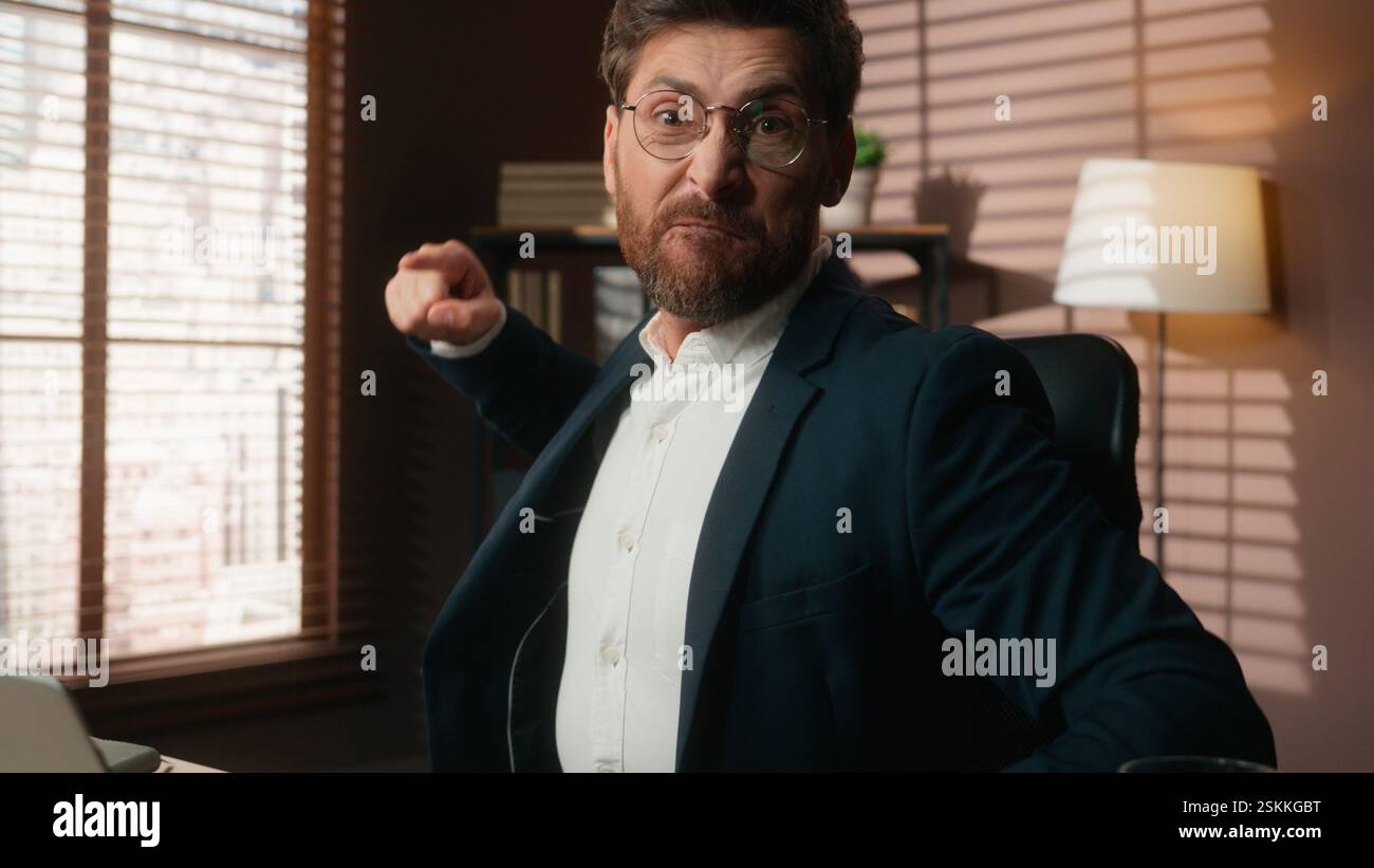 Working online Caucasian middle-aged business man businessman guy male ...