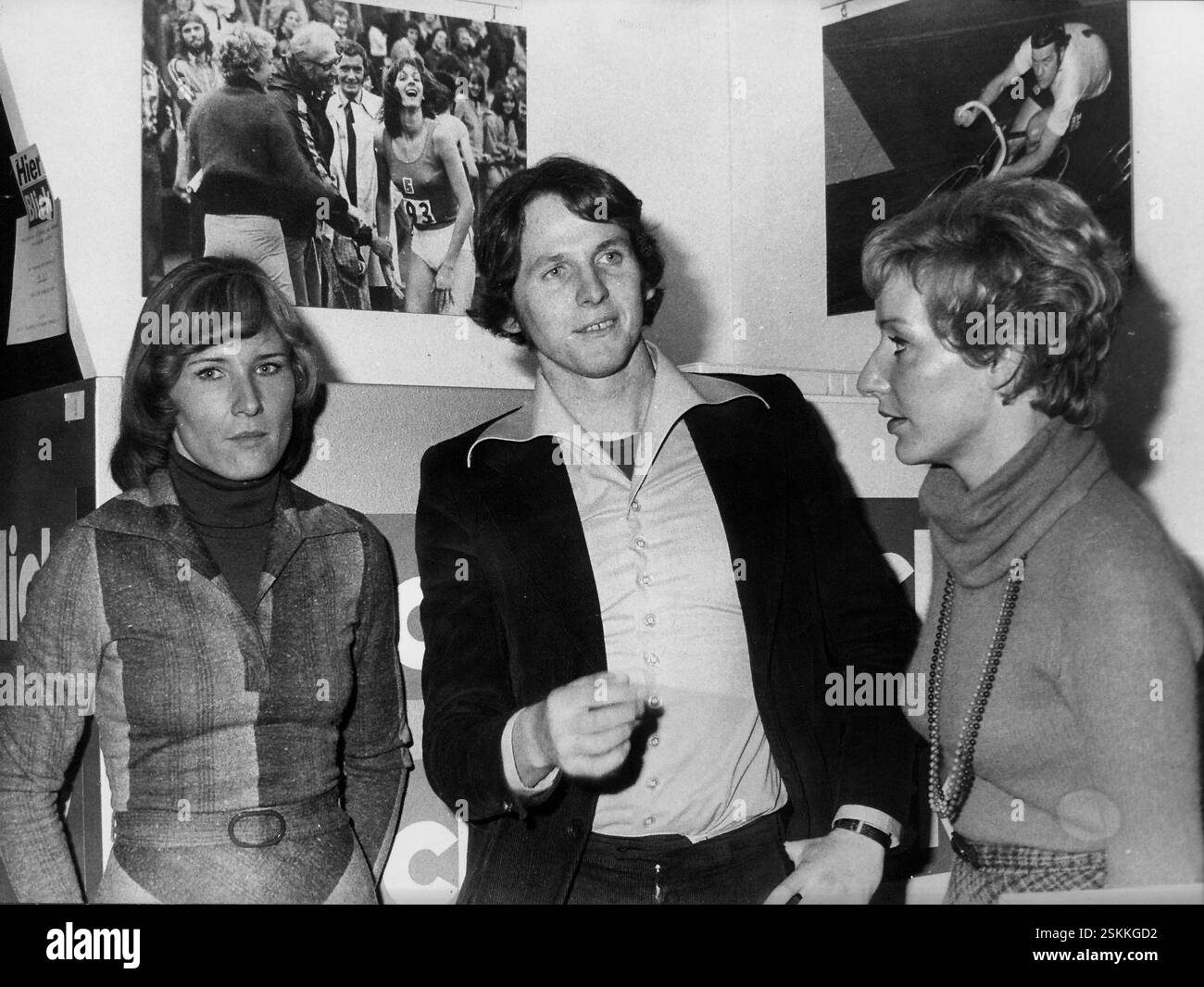Zürcher Sechstagerennen 1975: Uschi Meyer, René Botteron, Meta Antenen# ...