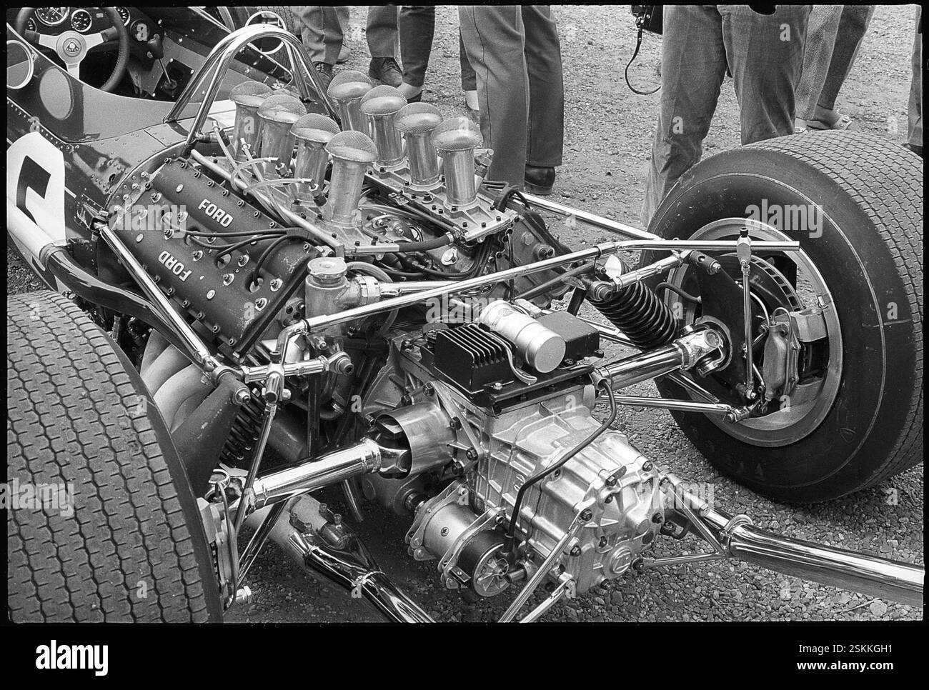GP von Zandvoort 1967: Lotus-Ford-Motor#GP Zandvoort 1967: Lotus Ford ...