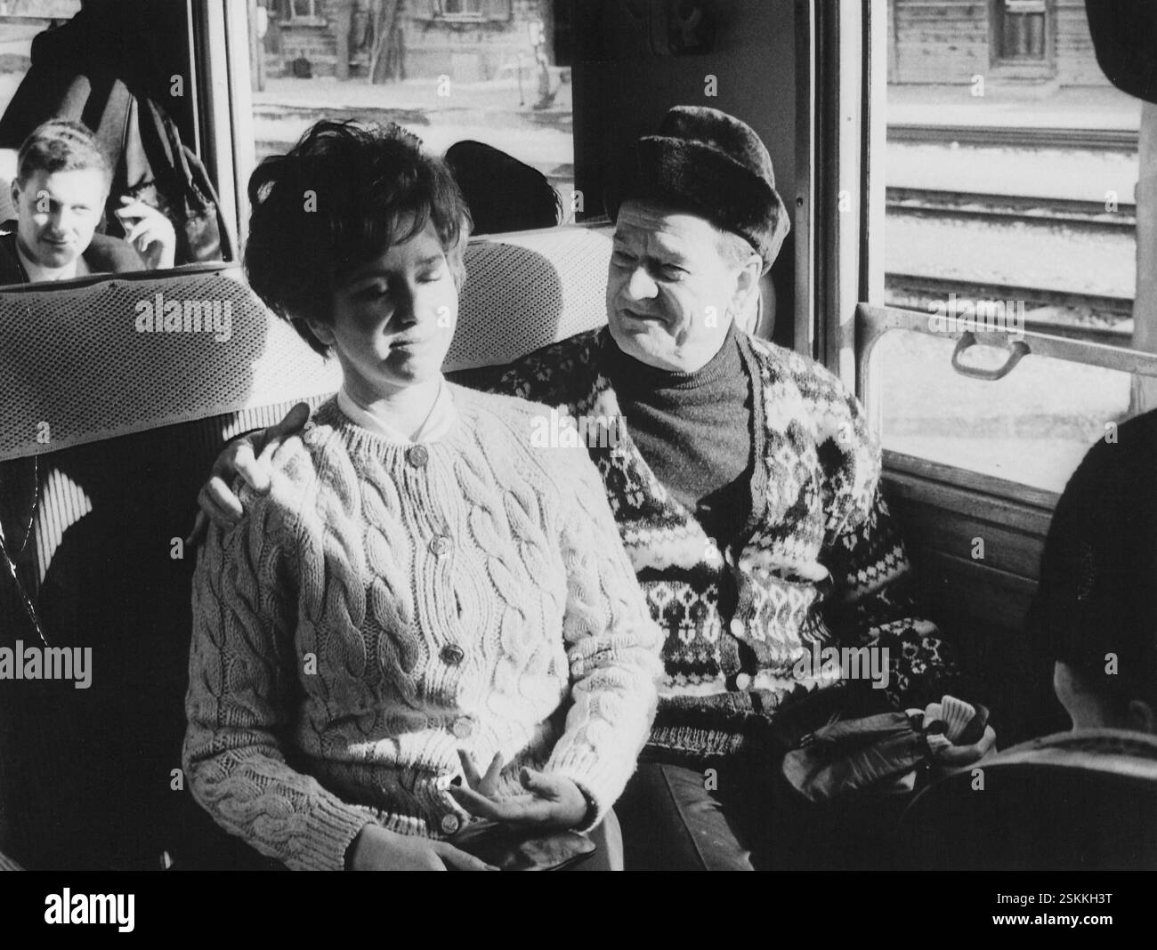 Anthony Mann mit Ehefrau Anna in Davos 1966#Anthony Mann with his wife ...