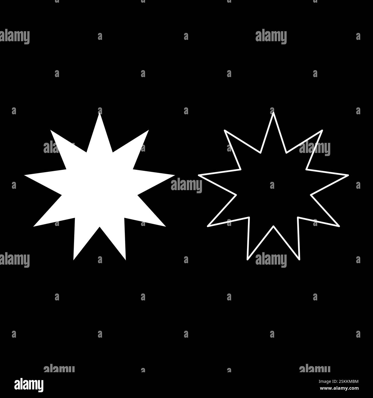 Six pointed star Bahaism Baha'i Bahai symbol unity and harmony between ...
