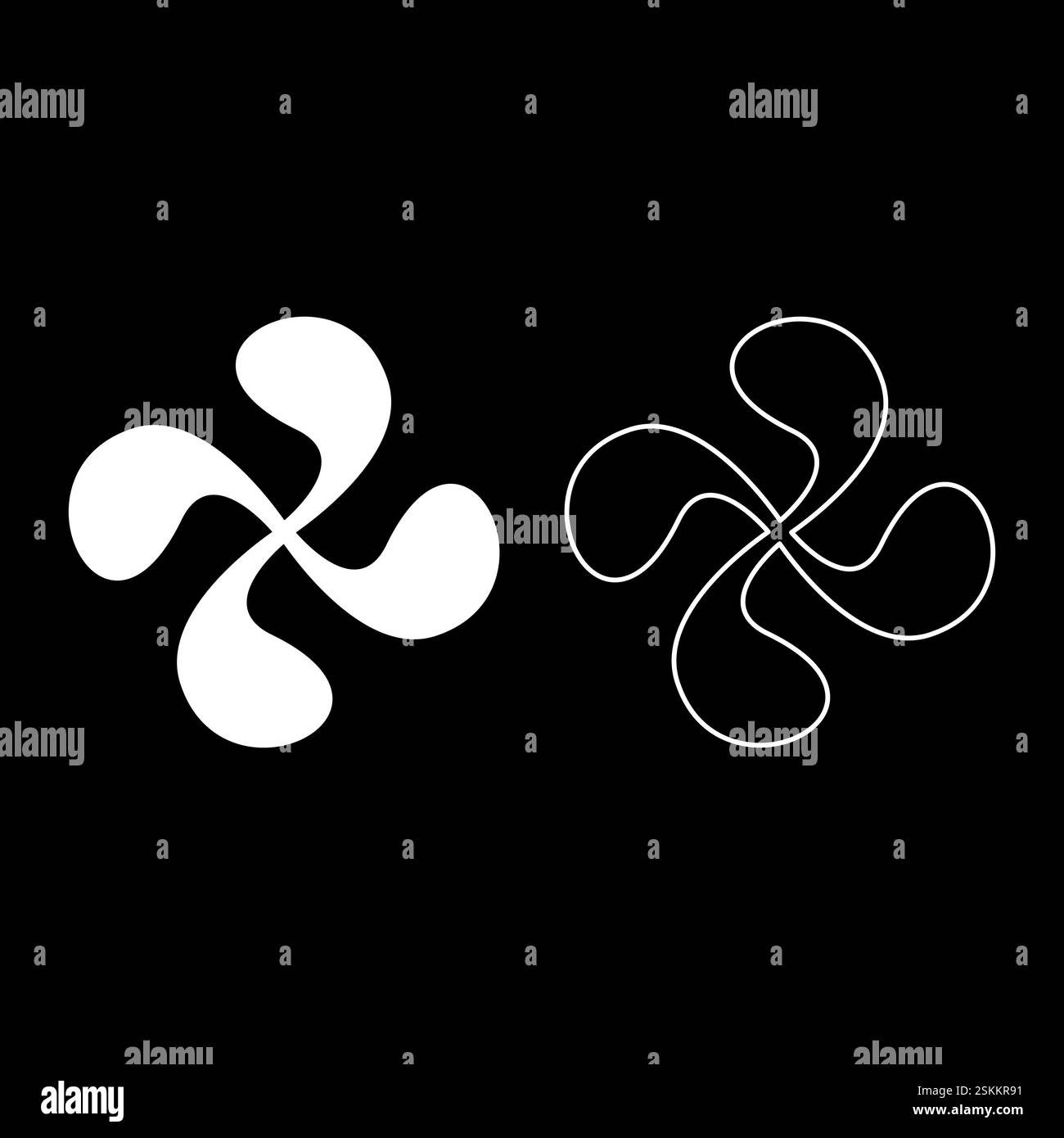 Lauburu Stock Vector Images - Alamy