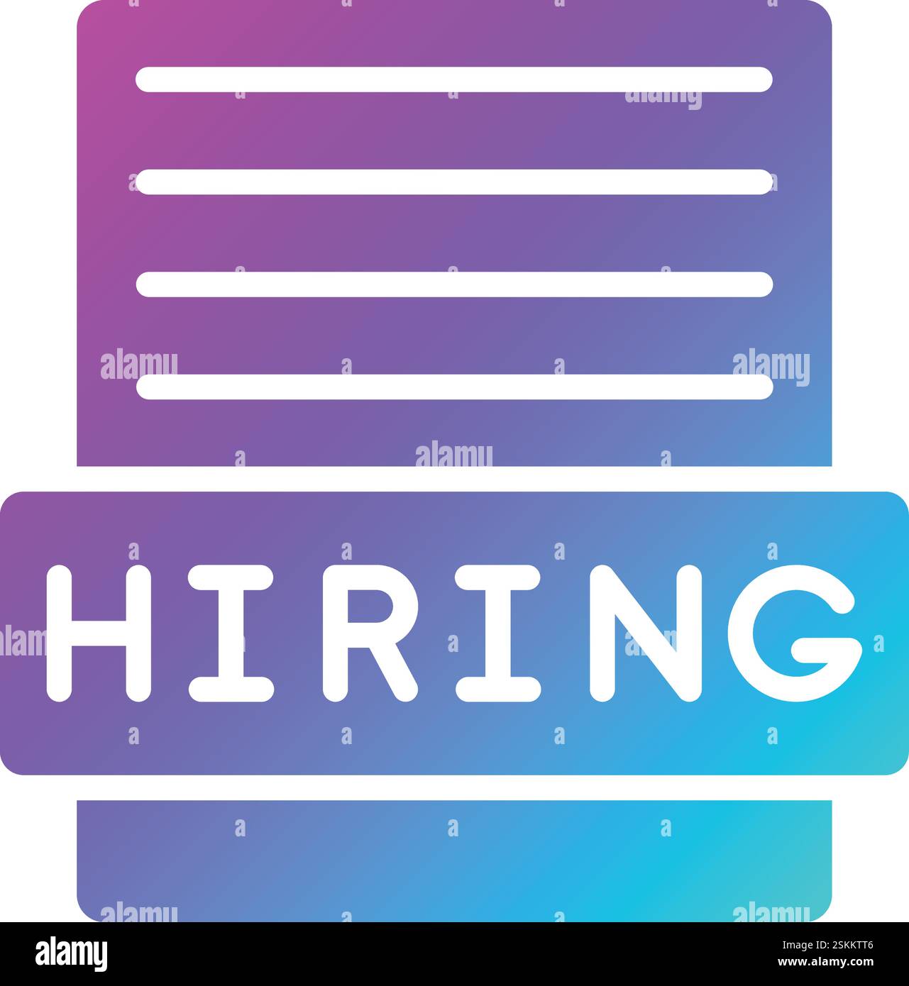 Hiring Vector Icon Design Illustration Stock Vector Image & Art - Alamy
