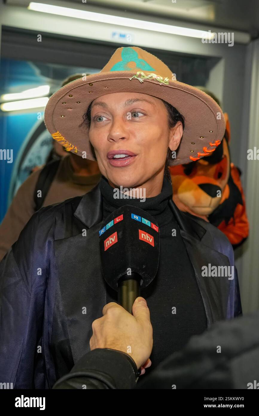 RTL Dschungelcamp - Frankfurt 2025. Lilly Becker bei der Rueckkehr der ...