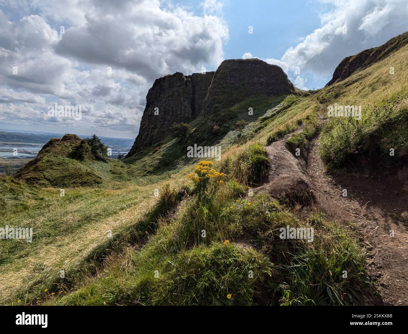 hiking cave hill in Belfast Stock Photo - Alamy