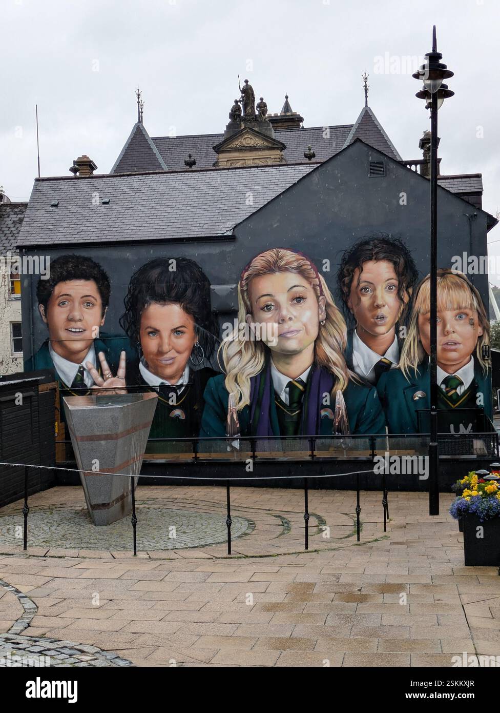 Derry girls mural Stock Photo - Alamy