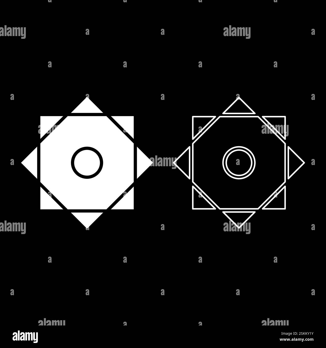 Symbol Rub el Hizb Islam Ramadan equilibrium of static dynamic Sacred ...