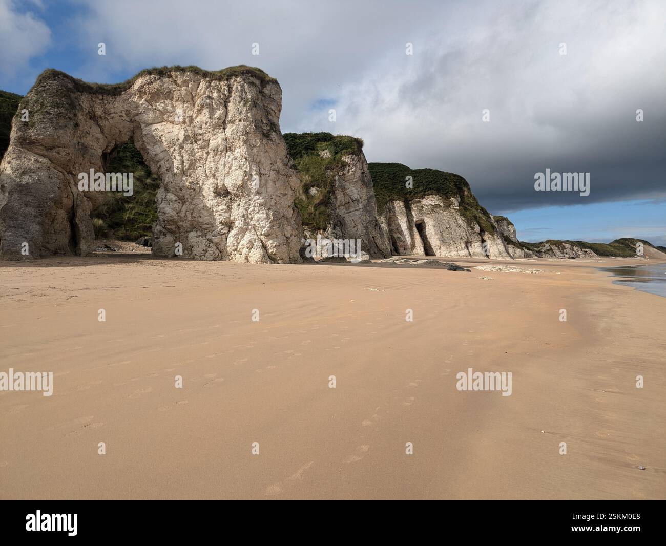 Sandy beach at White Rocks Beach Portrush Stock Photo - Alamy