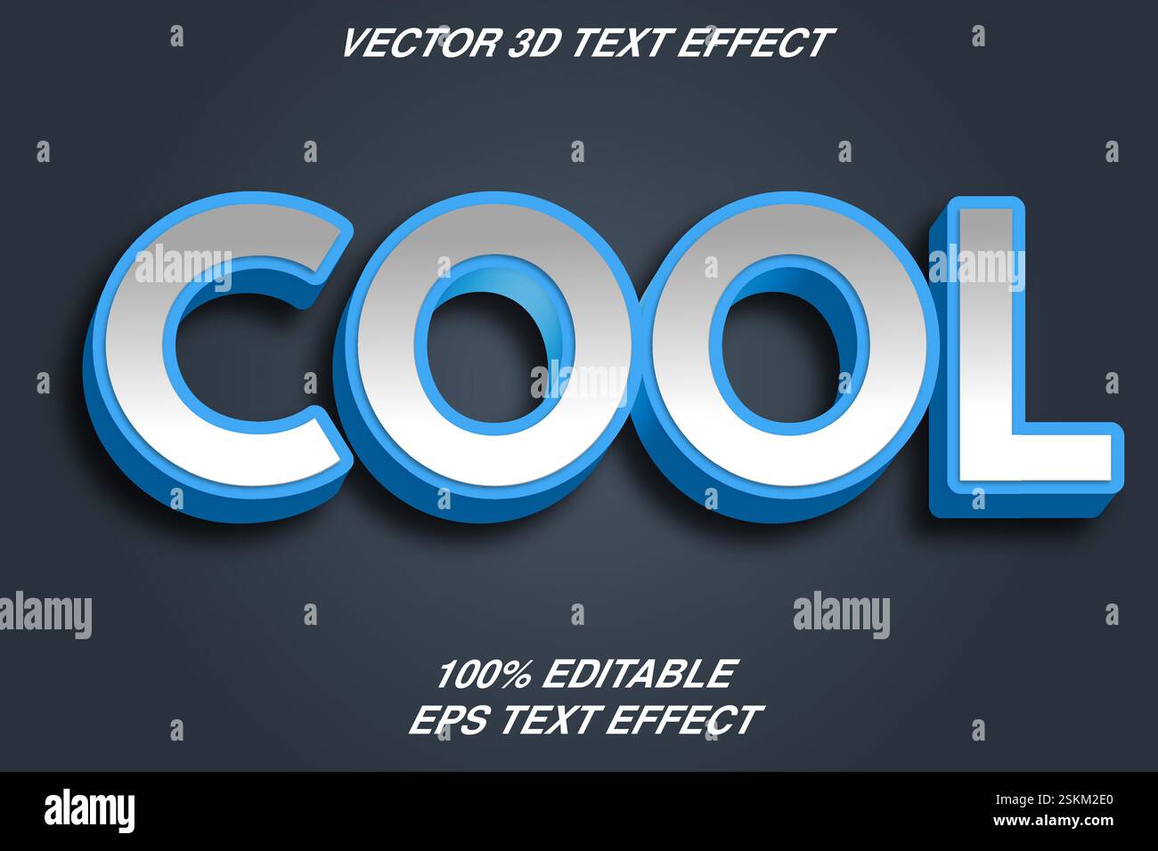 3d editable vector text effect design template Stock Vector Image & Art ...