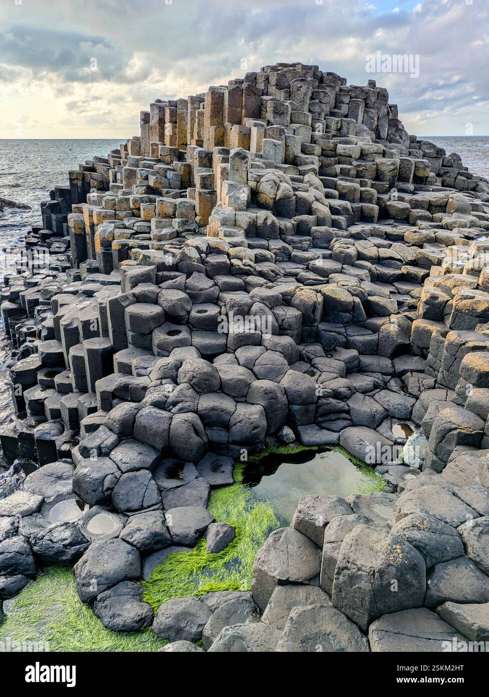 rock formations at Giants Causeway Northern Ireland Stock Photo - Alamy