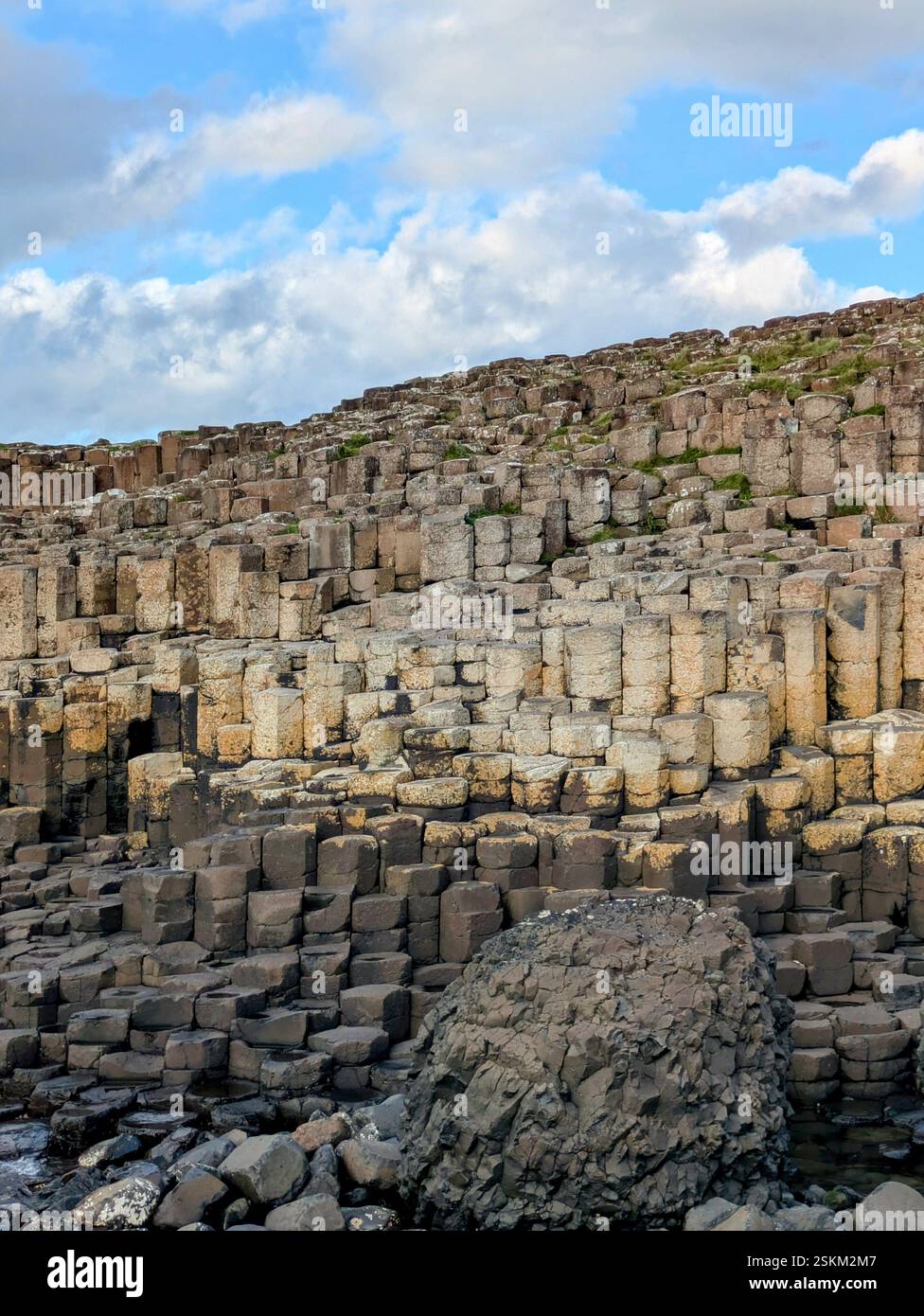 rock formations at Giants Causeway Northern Ireland Stock Photo - Alamy