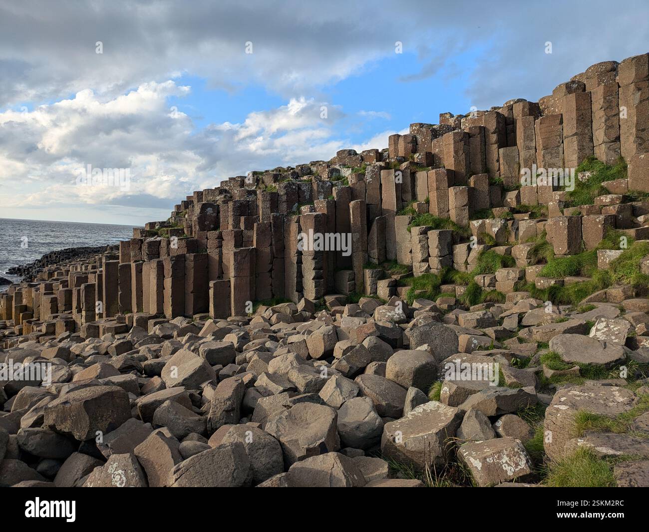rock formations at Giants Causeway Northern Ireland Stock Photo - Alamy