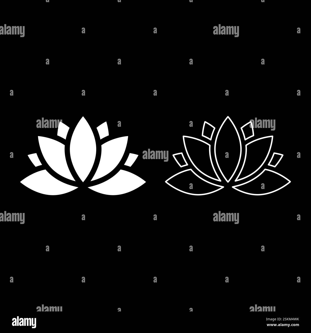 Contour meditating icon Black and White Stock Photos & Images - Alamy