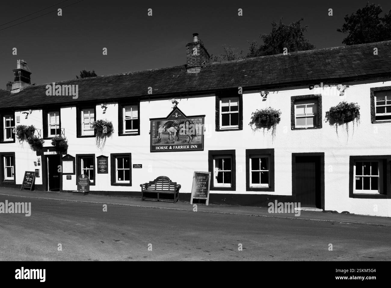 The Horse and Farrier Inn, Threlkeld village, Lake District National ...