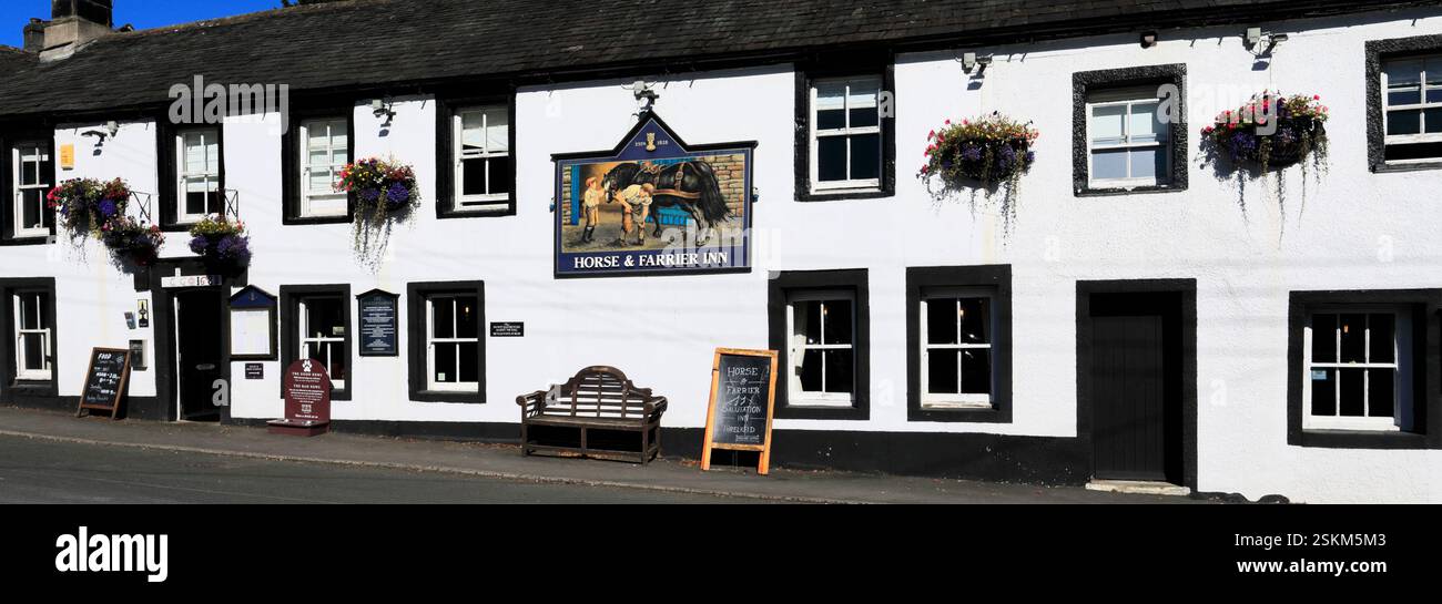 The Horse and Farrier Inn, Threlkeld village, Lake District National ...