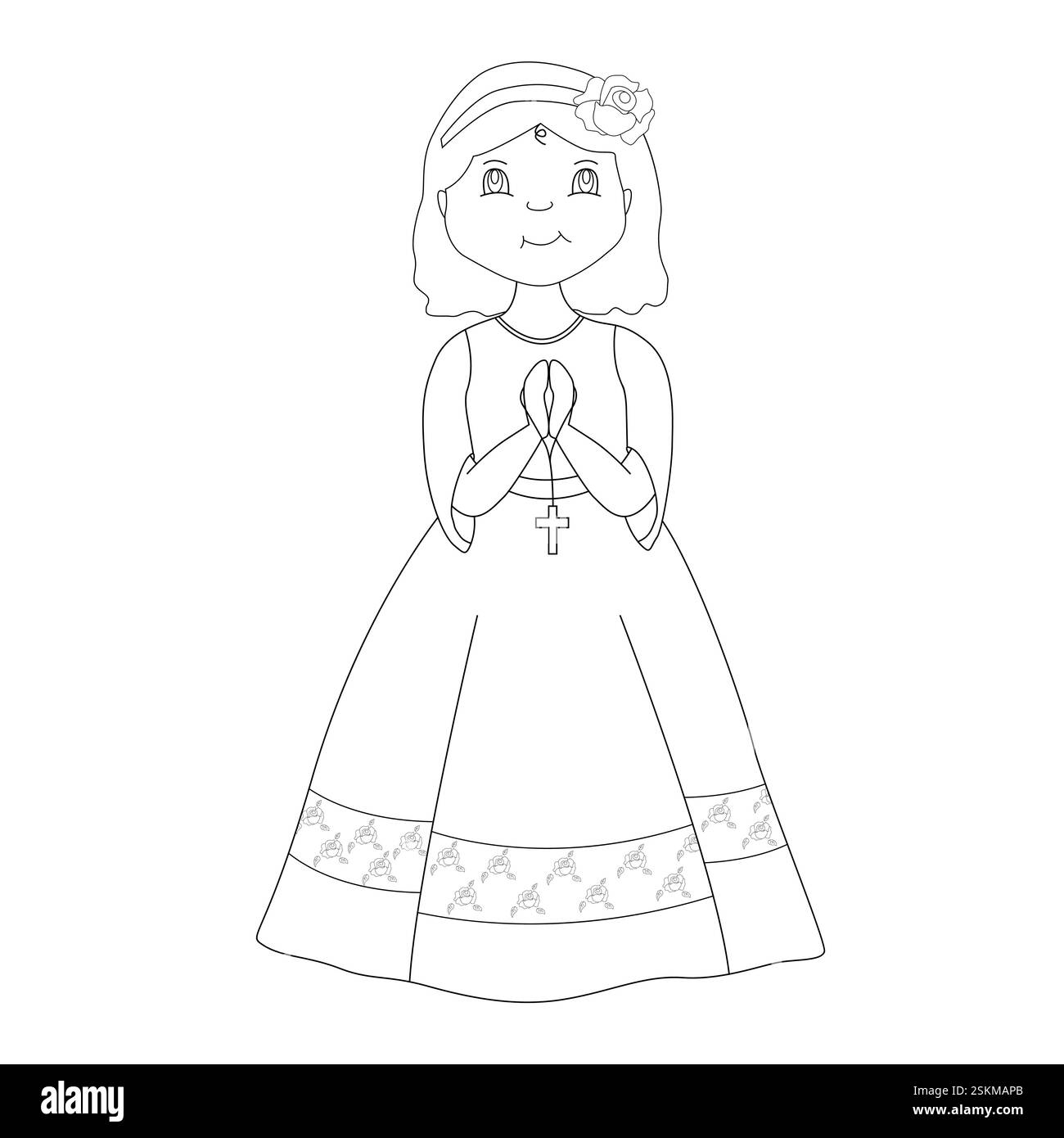 First communion smiling Cut Out Stock Images & Pictures - Alamy