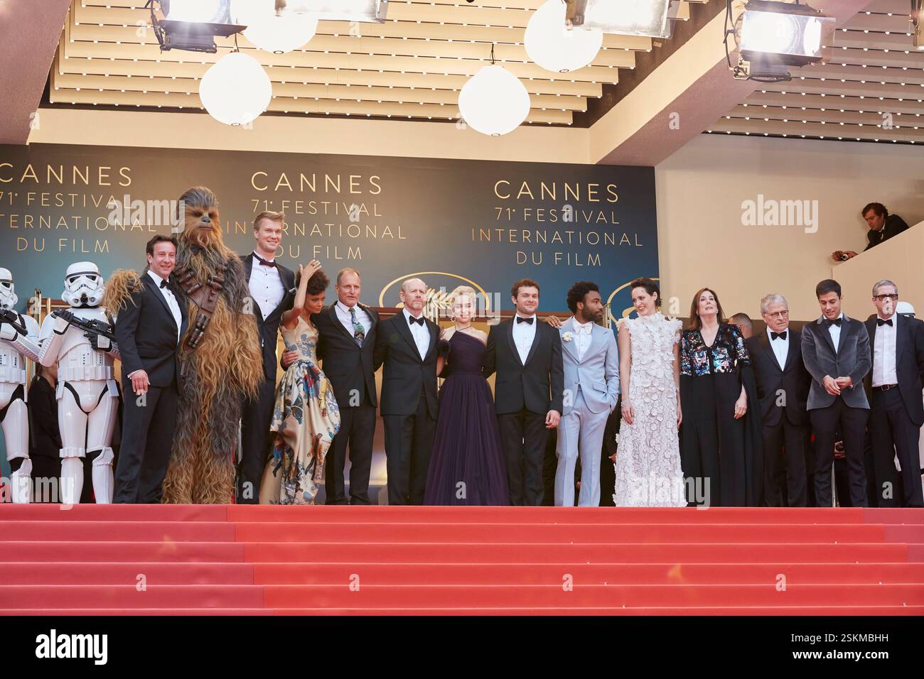 Producer Simon Emanuel, actor Joonas Suotamo, actress Thandie Newton ...