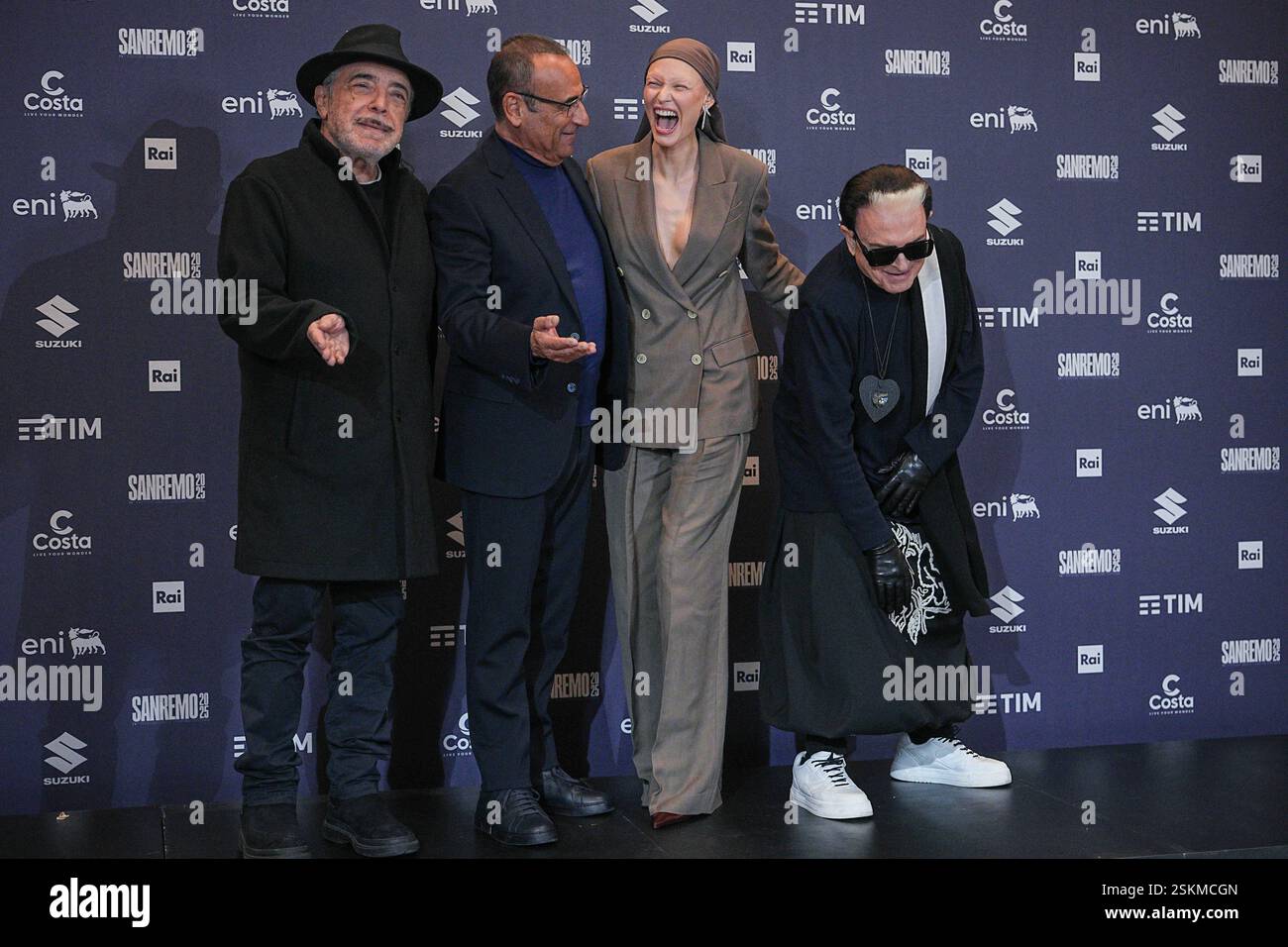 Nino Frassica, Carlo Conti, Bianca Balti, Cristiano Malgioglio, attend ...