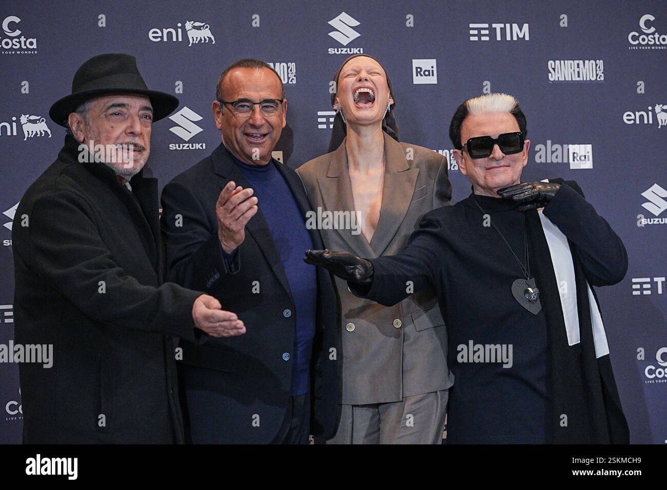 Nino Frassica, Carlo Conti, Bianca Balti, Cristiano Malgioglio, attend ...
