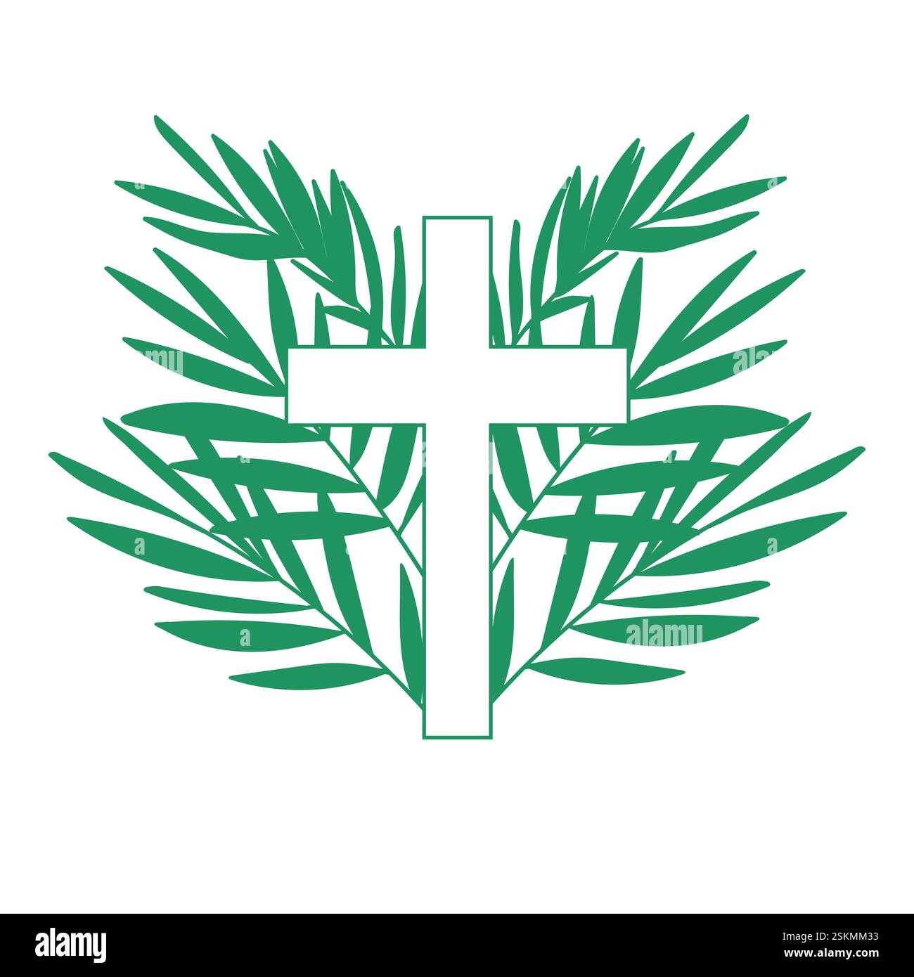 Holy cross palm leaves Stock Vector Images - Alamy
