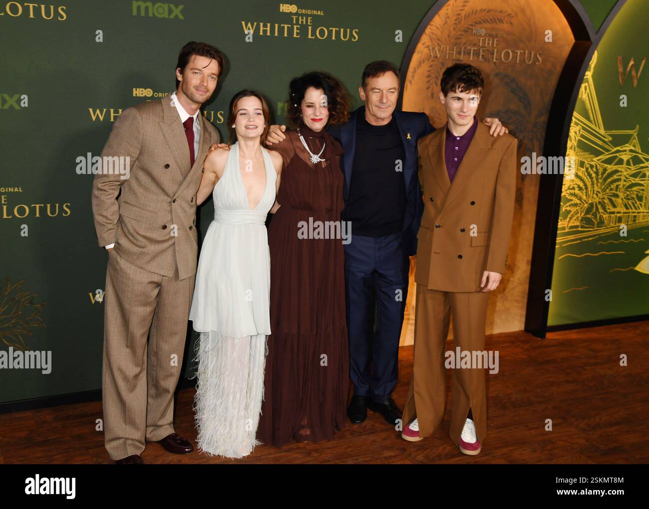 LOS ANGELES, CALIFORNIA - FEBRUARY 10: (L-R) Patrick Schwarzenegger ...
