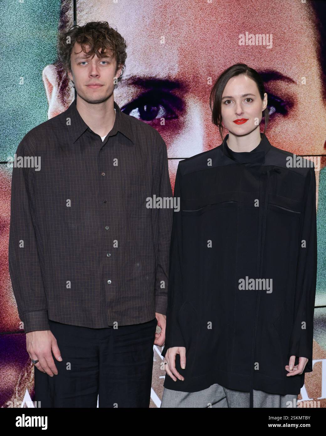 Paris, France. 10th Feb, 2025. Director Halfdan Ullmann-Tondel and Actress Renate Reinsve ...