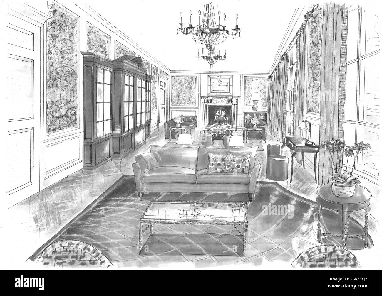 Interior design shop lounge Cut Out Stock Images & Pictures - Alamy