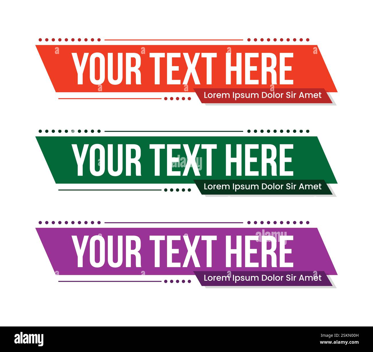 Lower Third Vector Template. Lower Thirds Pack. Modern Lower third ...