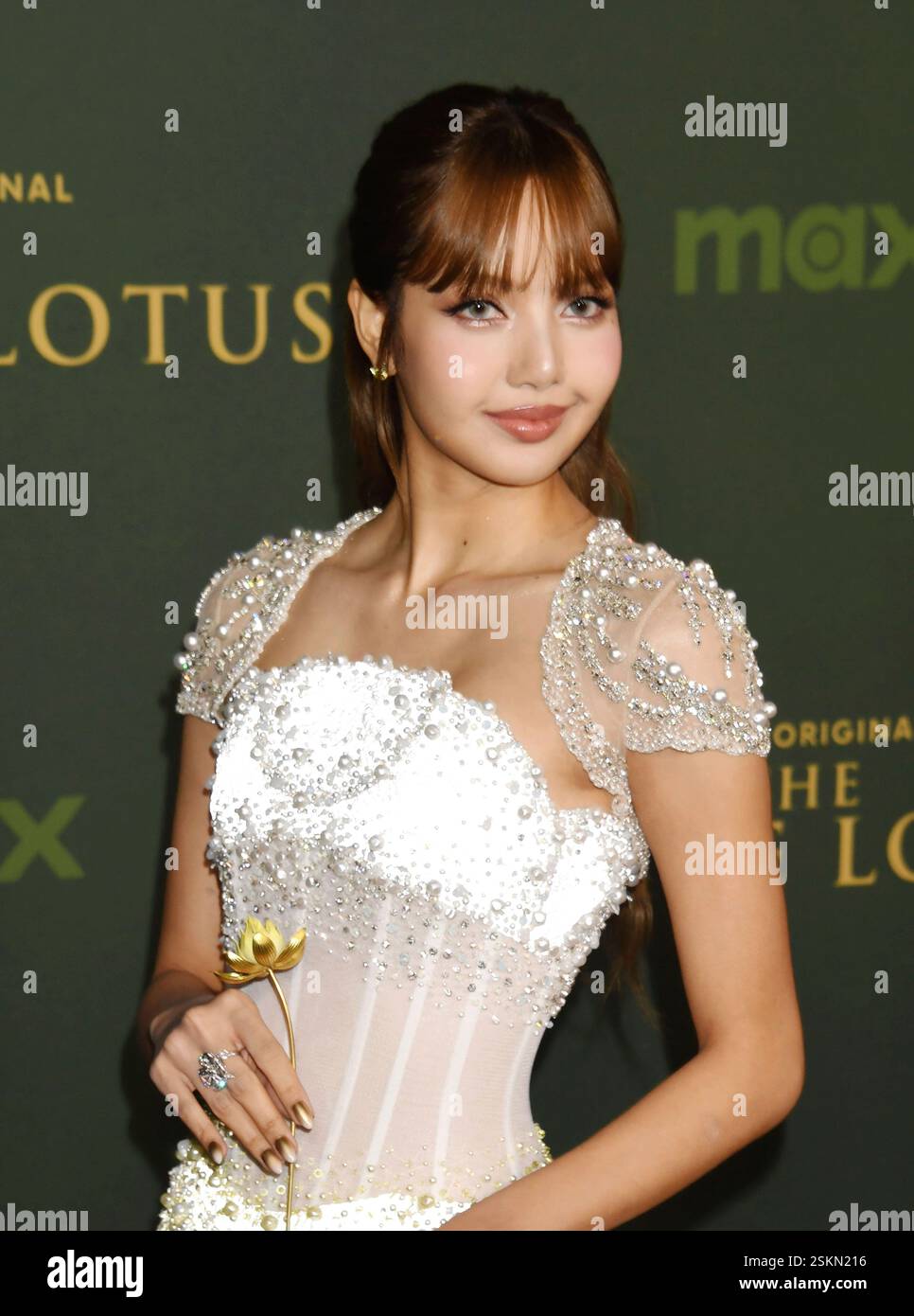 LOS ANGELES, CALIFORNIA - FEBRUARY 10: Lisa, aka Lalisa Manoban attends the Los Angeles Premiere ...